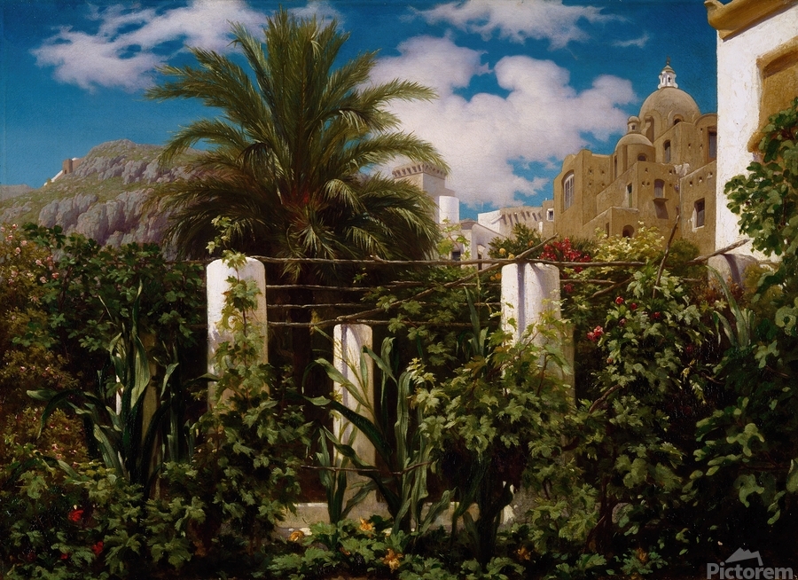 Garden of an Inn Capri [1859] by Frederic Leighton [1830–1896] by ...